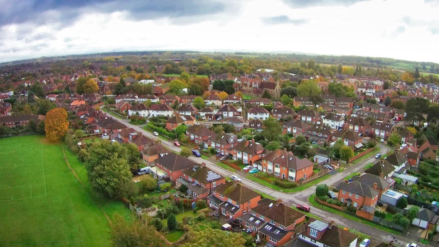 Abingdon Workhouse. Drone view of development - Abingdon on Thames Town ...