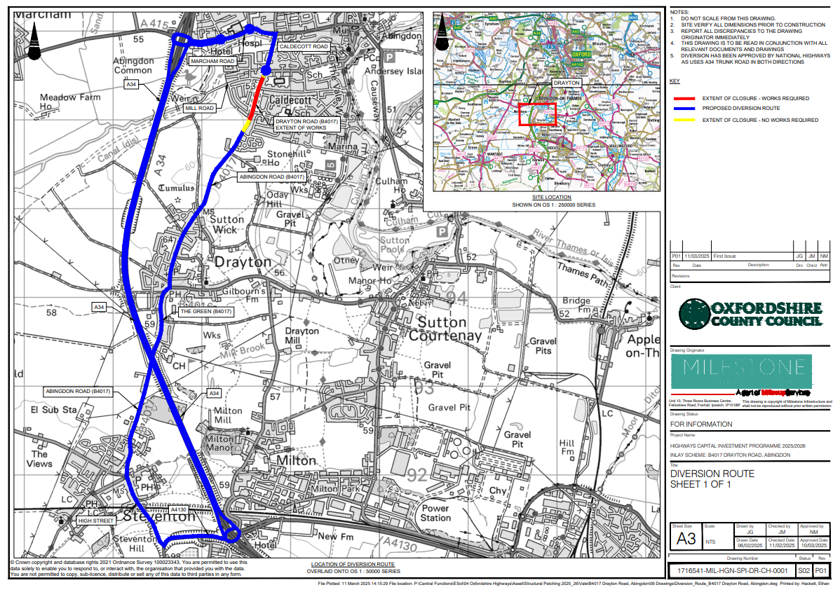 Road Closures - Abingdon on Thames Town Council
