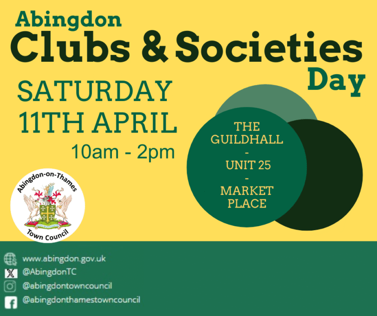 Clubs and Societies Day 2026 - Abingdon on Thames Town Council